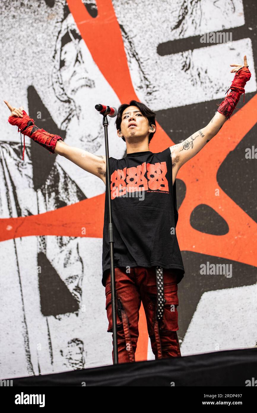 Milan, Italy. 22nd July, 2023. The Japanese rock band ONE OK ROCK ...