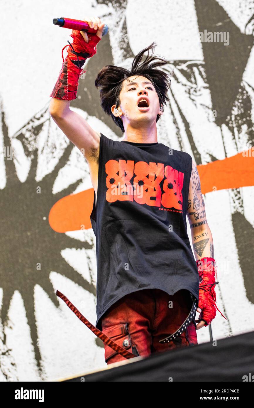 Milan, Italy. 22nd July, 2023. The Japanese rock band ONE OK ROCK ...