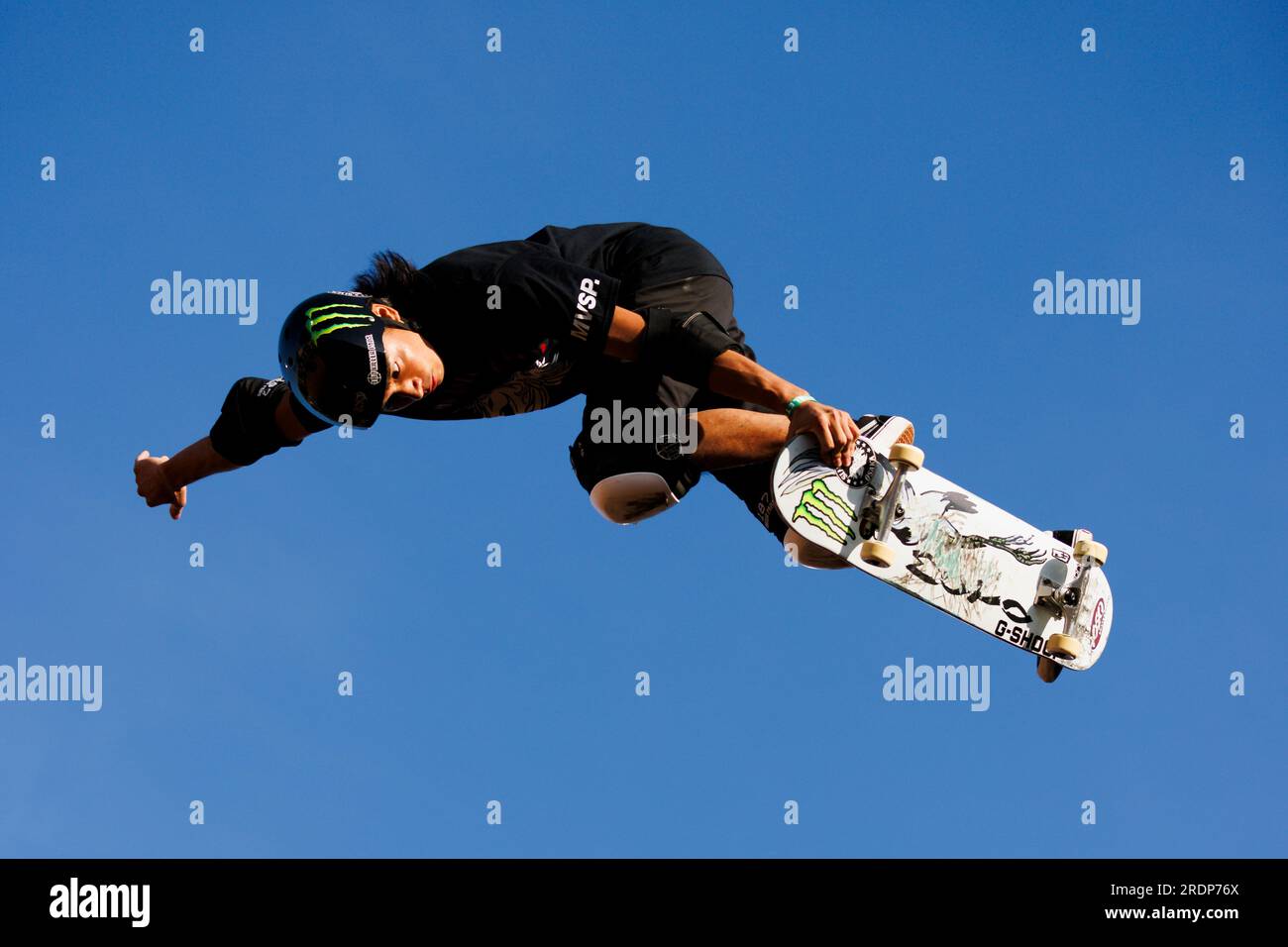 VENTURA, CA - JULY 21: Moto Shibata competes during Men's Skateboard ...