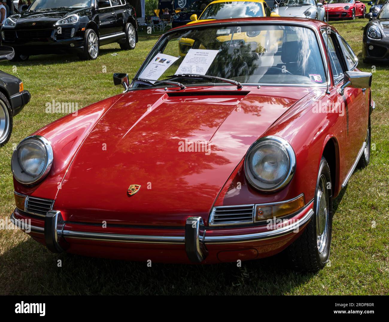 A 1967 Porsche 912 on display at a car show in Pittsburgh, Pennsylvania ...