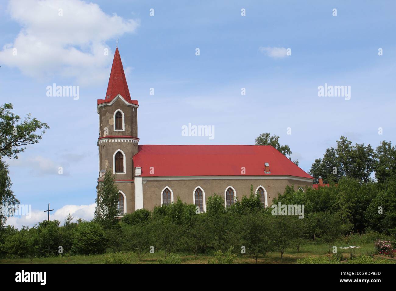 Old Lutheran church in Sece, Latvia Stock Photo - Alamy