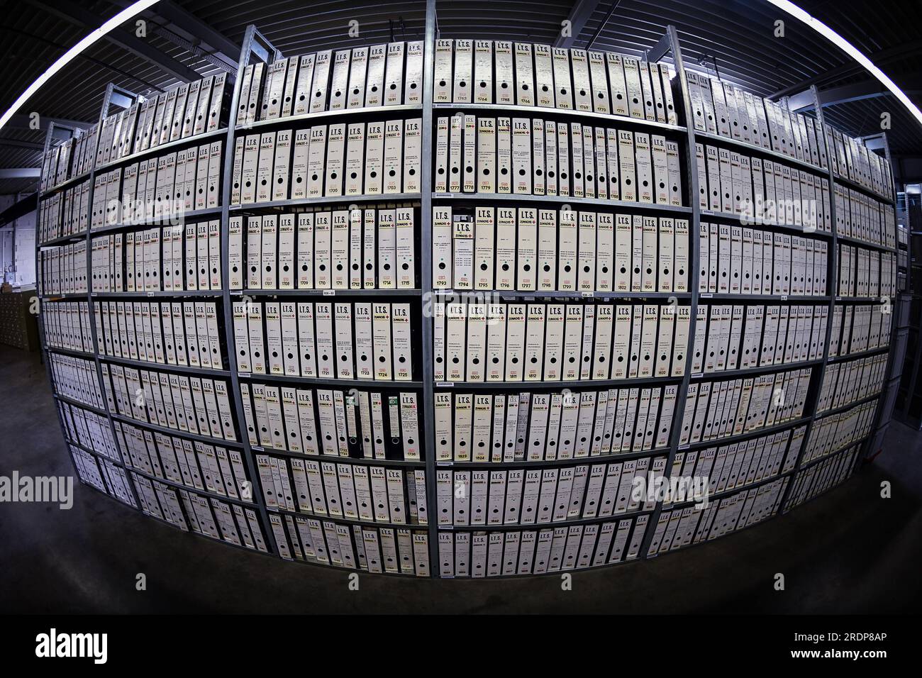 Bad Arolsen, Germany. 11th July, 2023. Numerous file folders stand in ...