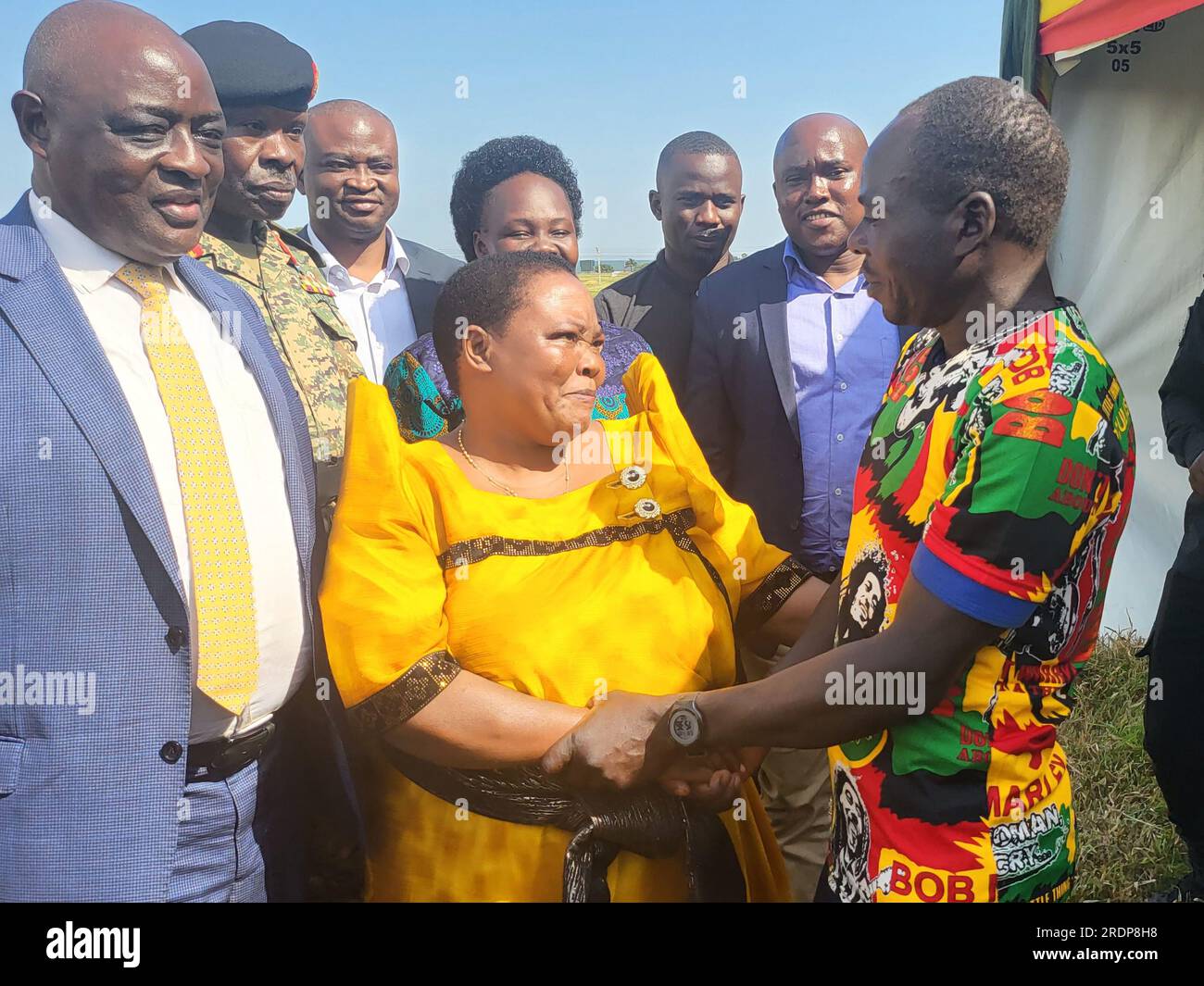 (230723) -- ENTEBBE, July 23, 2023 (Xinhua) -- Ugandan Prime Minister ...