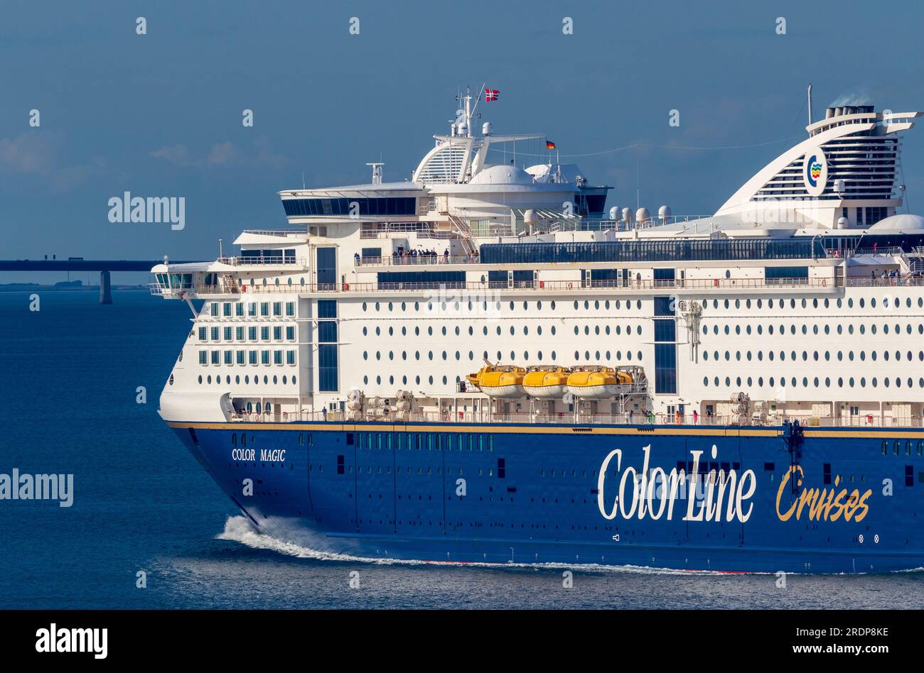 Color Line Ferry, The Great Belt, Denmark,Europe Stock Photo - Alamy