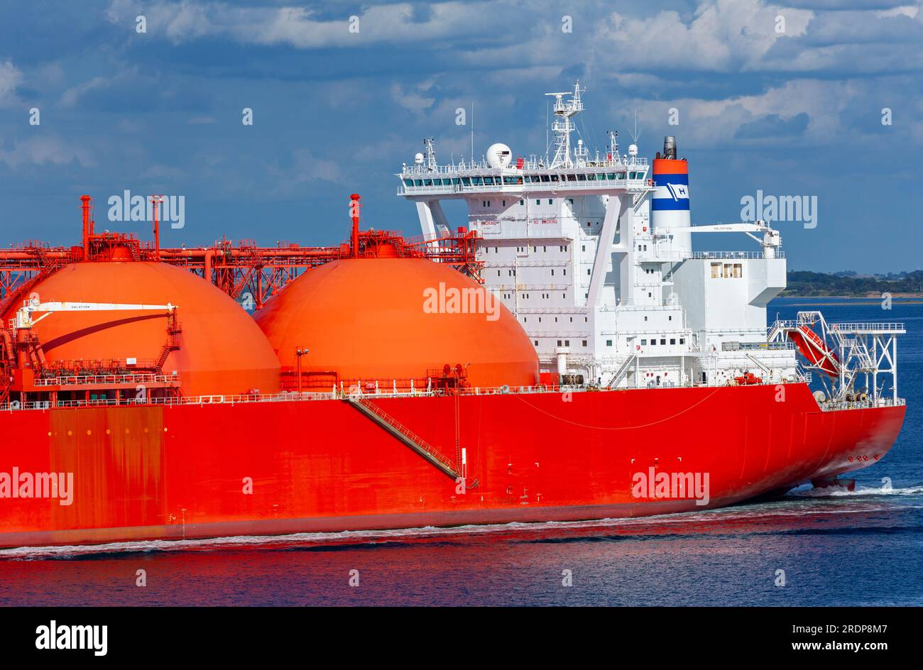 LNG Tanker Arctic Princess, The Great Belt Strait, Denmark,Europe Stock ...