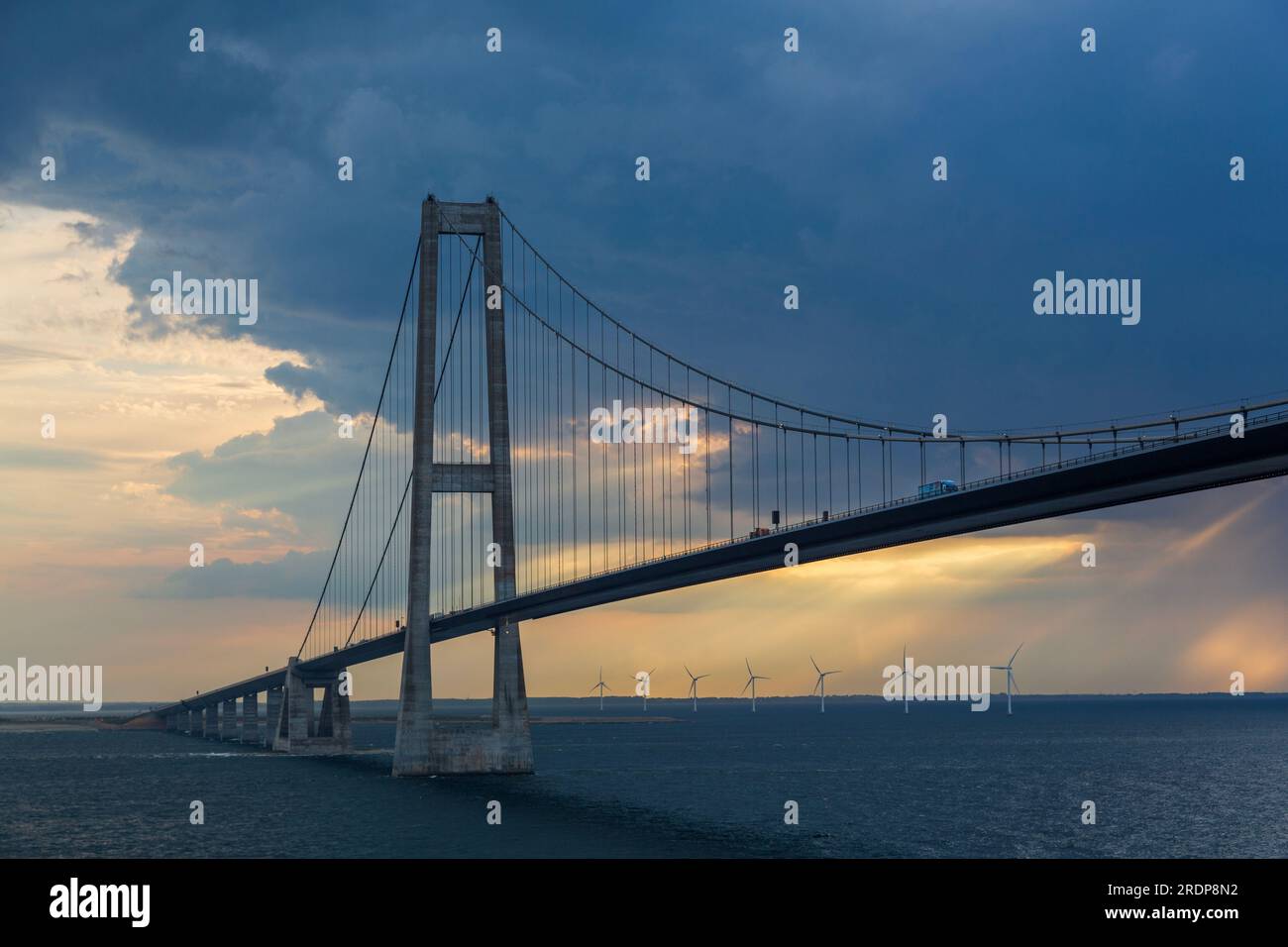 The Great Belt Bridge, Denmark,Europe Stock Photo - Alamy