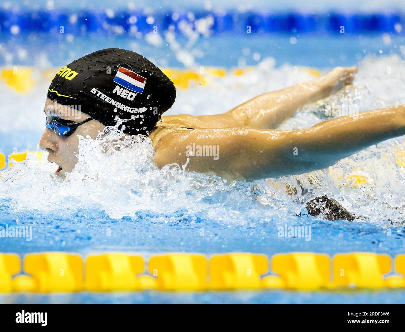 FUKUOKA - Marrit Steenbergen in action in the 200 individual medley ...