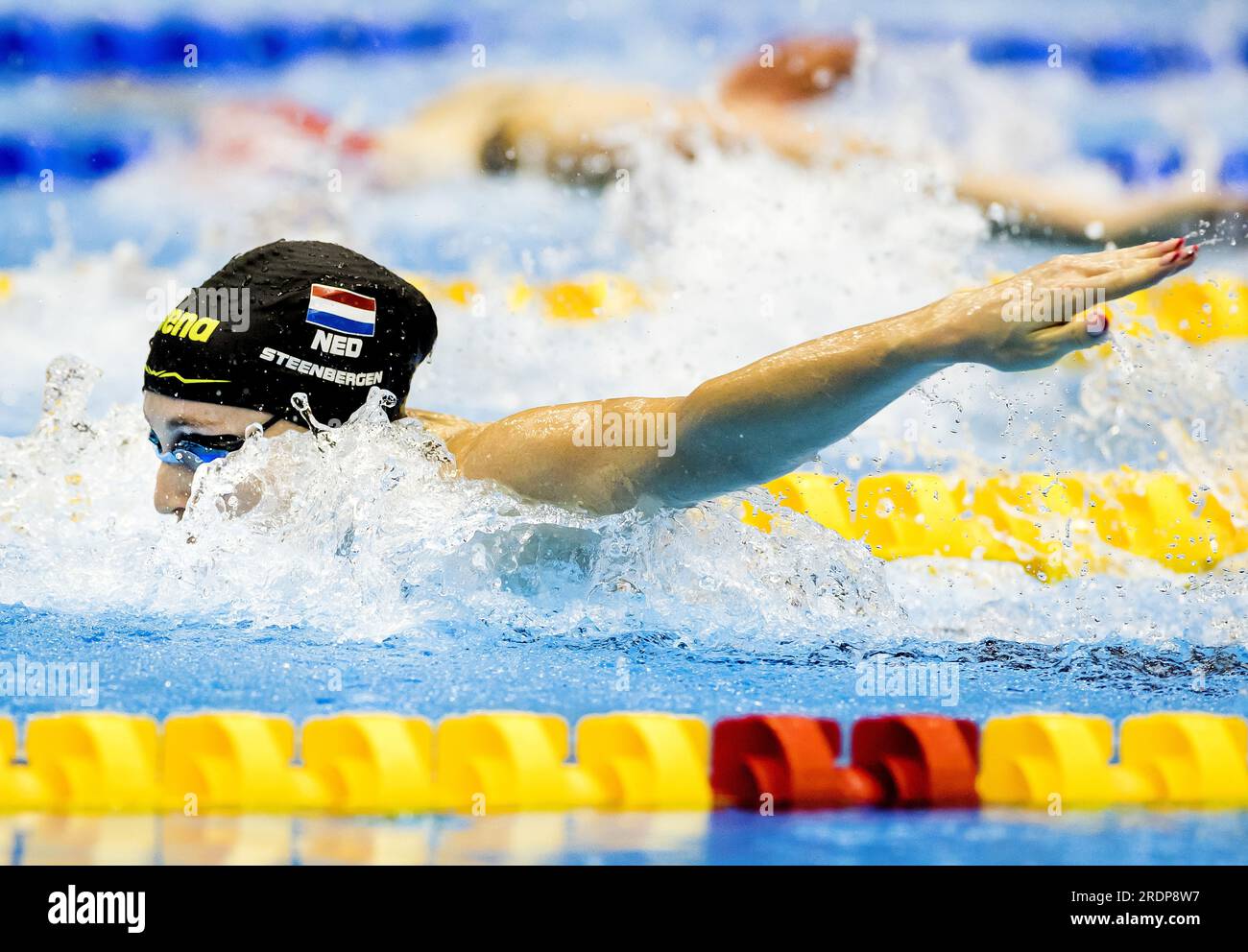 FUKUOKA - Marrit Steenbergen in action in the 200 individual medley ...