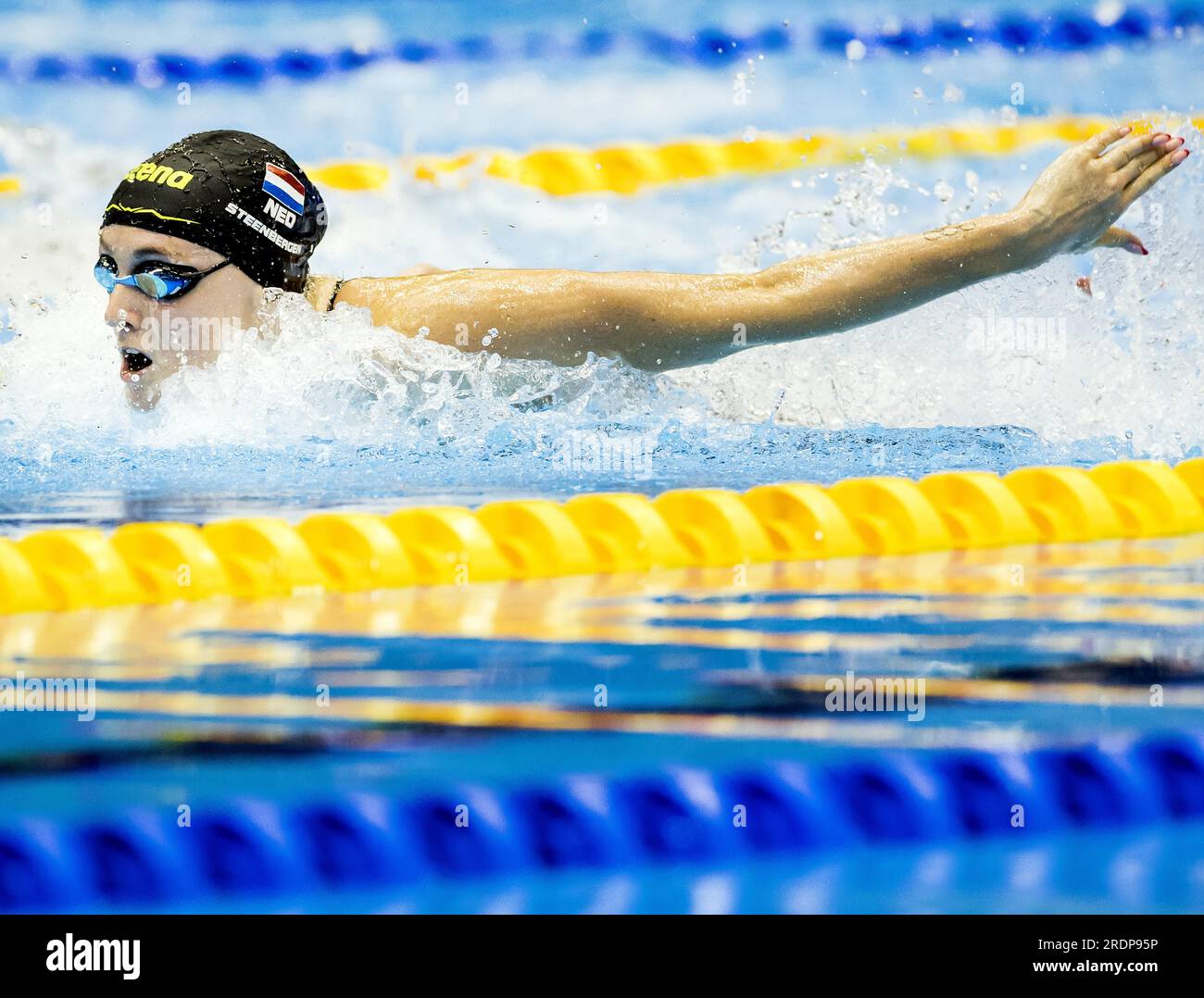 FUKUOKA - Marrit Steenbergen in action in the 200 individual medley ...