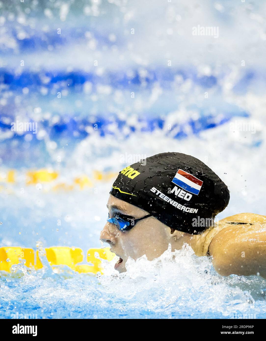 FUKUOKA - Marrit Steenbergen in action in the 200 individual medley ...