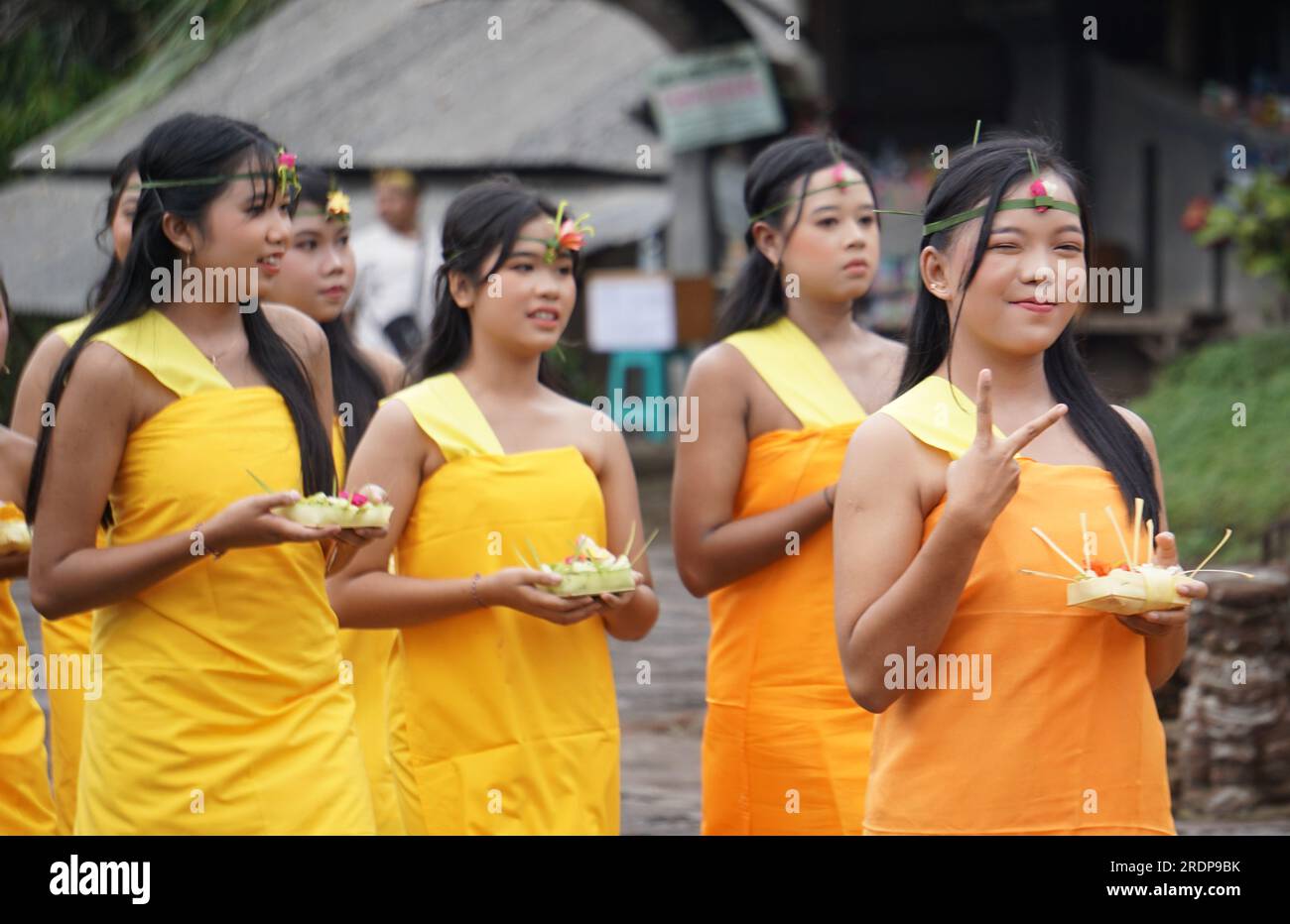 The procession of the Wedar Hayuning Penataran. This ceremony is held ...
