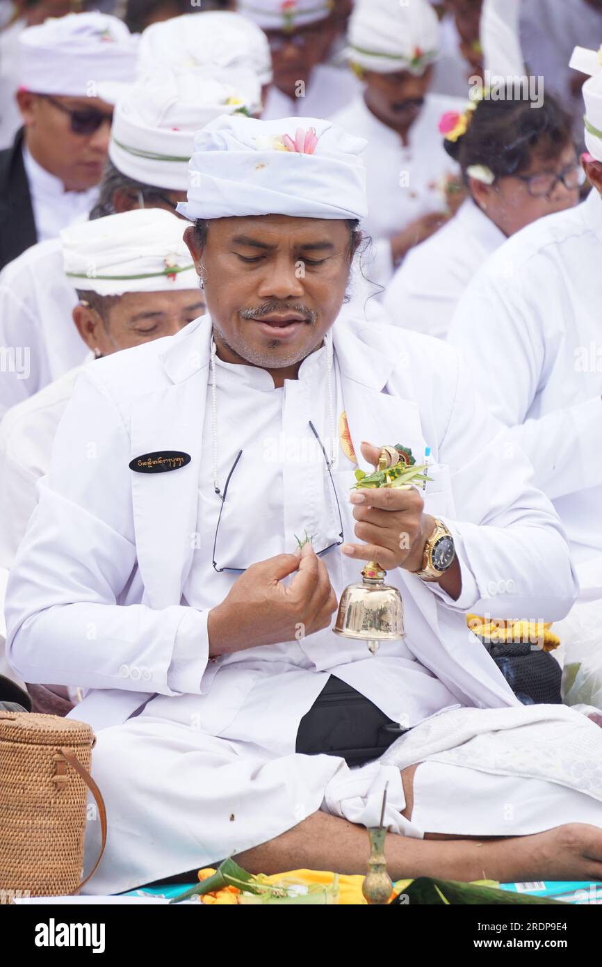 The procession of the Wedar Hayuning Penataran. This ceremony is held ...