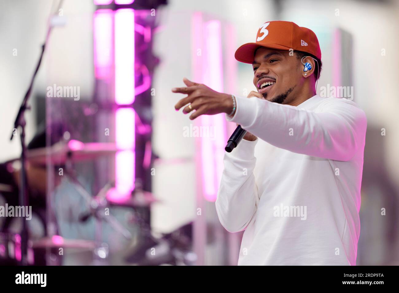 Chance the Rapper performs on NBC's "Today" show at Rockefeller Plaza ...