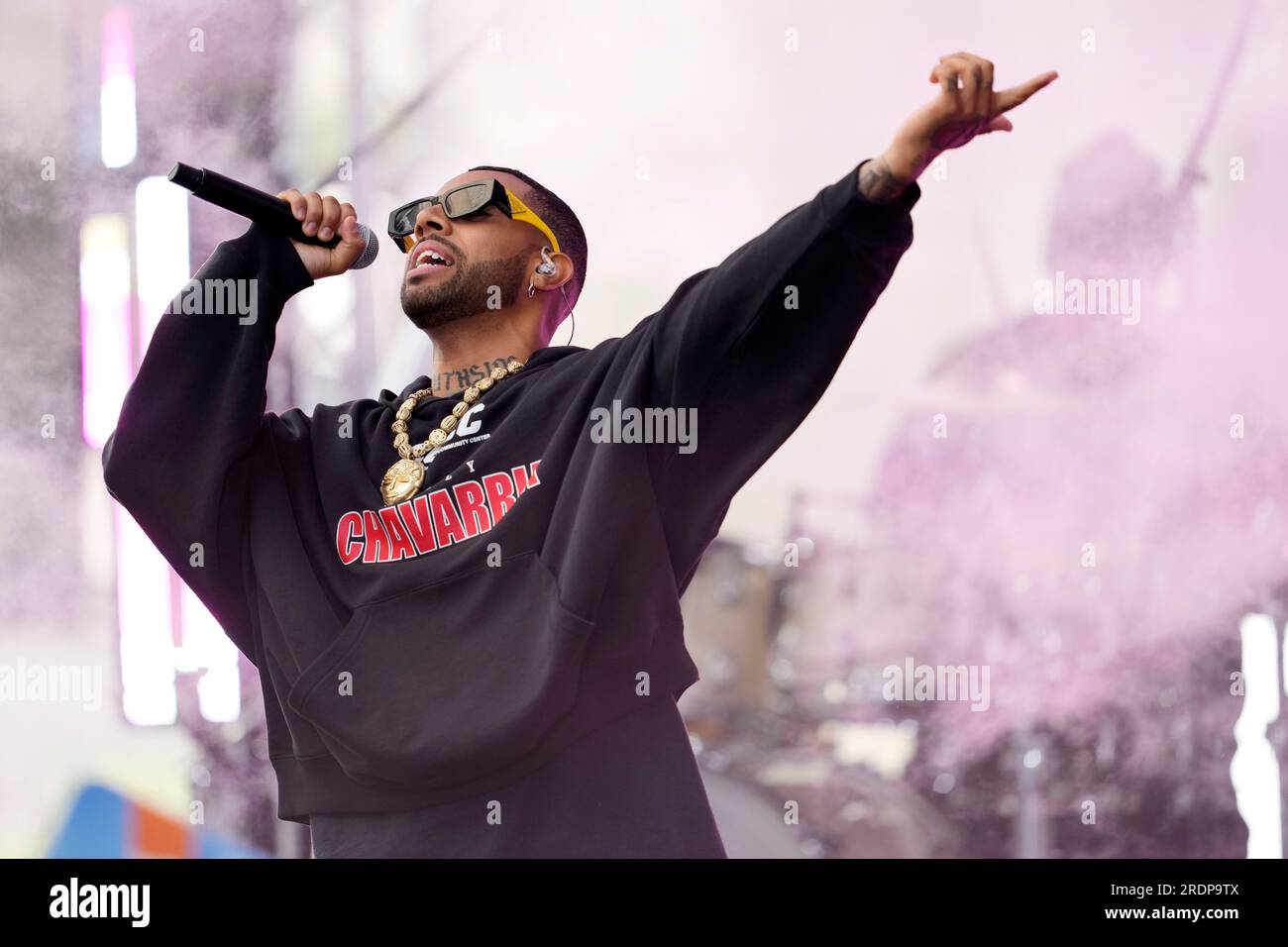 Vic Mensa performs on NBC's "Today" show at Rockefeller Plaza on ...