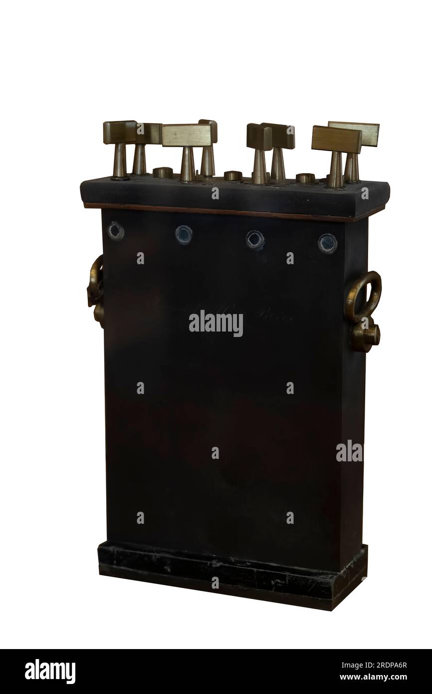 A portable thermo electric battery cell from the mid 19th century ...