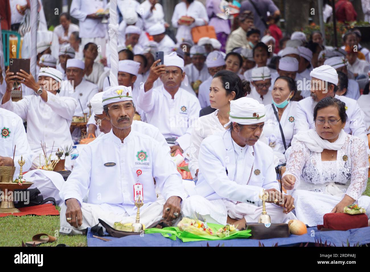 The procession of the Wedar Hayuning Penataran. This ceremony is held ...
