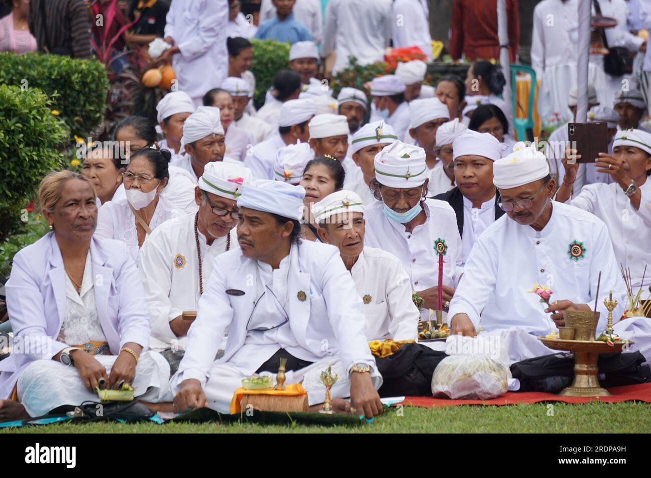 The procession of the Wedar Hayuning Penataran. This ceremony is held ...