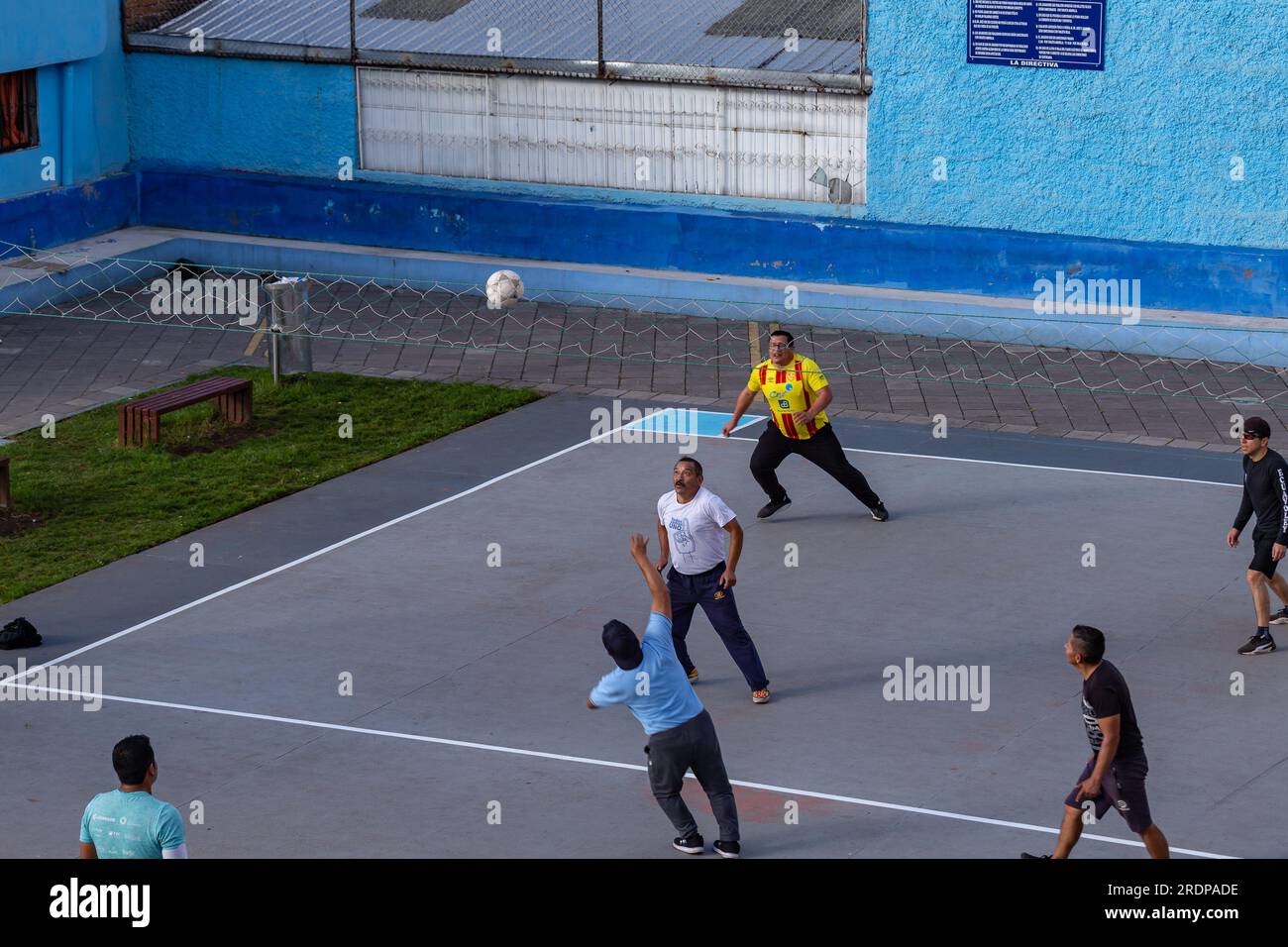 Quito, Ecuador, June 3, 2023: Residents of the Las Casas neighborhood ...