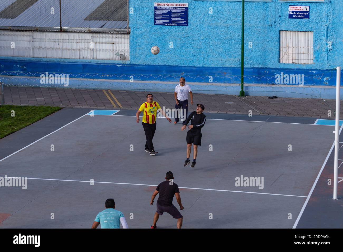 Quito, Ecuador, June 3, 2023: Residents of the Las Casas neighborhood ...