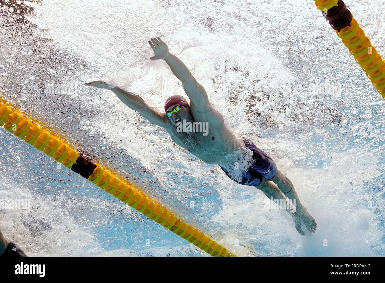 Benjamin Proud, of Great Britain, competes in the men's 50m butterfly ...