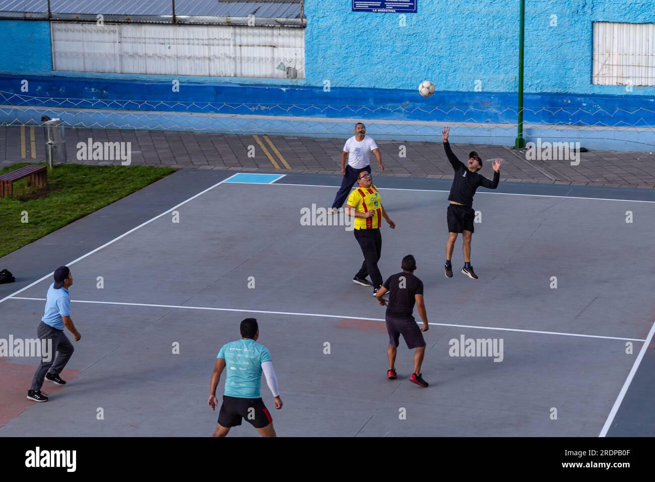 Quito, Ecuador, June 3, 2023: Residents of the Las Casas neighborhood ...