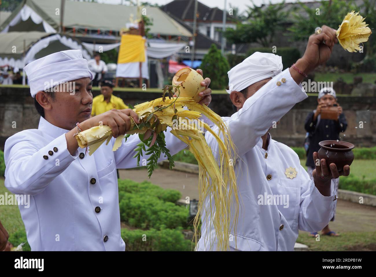 The procession of the Wedar Hayuning Penataran. This ceremony is held ...