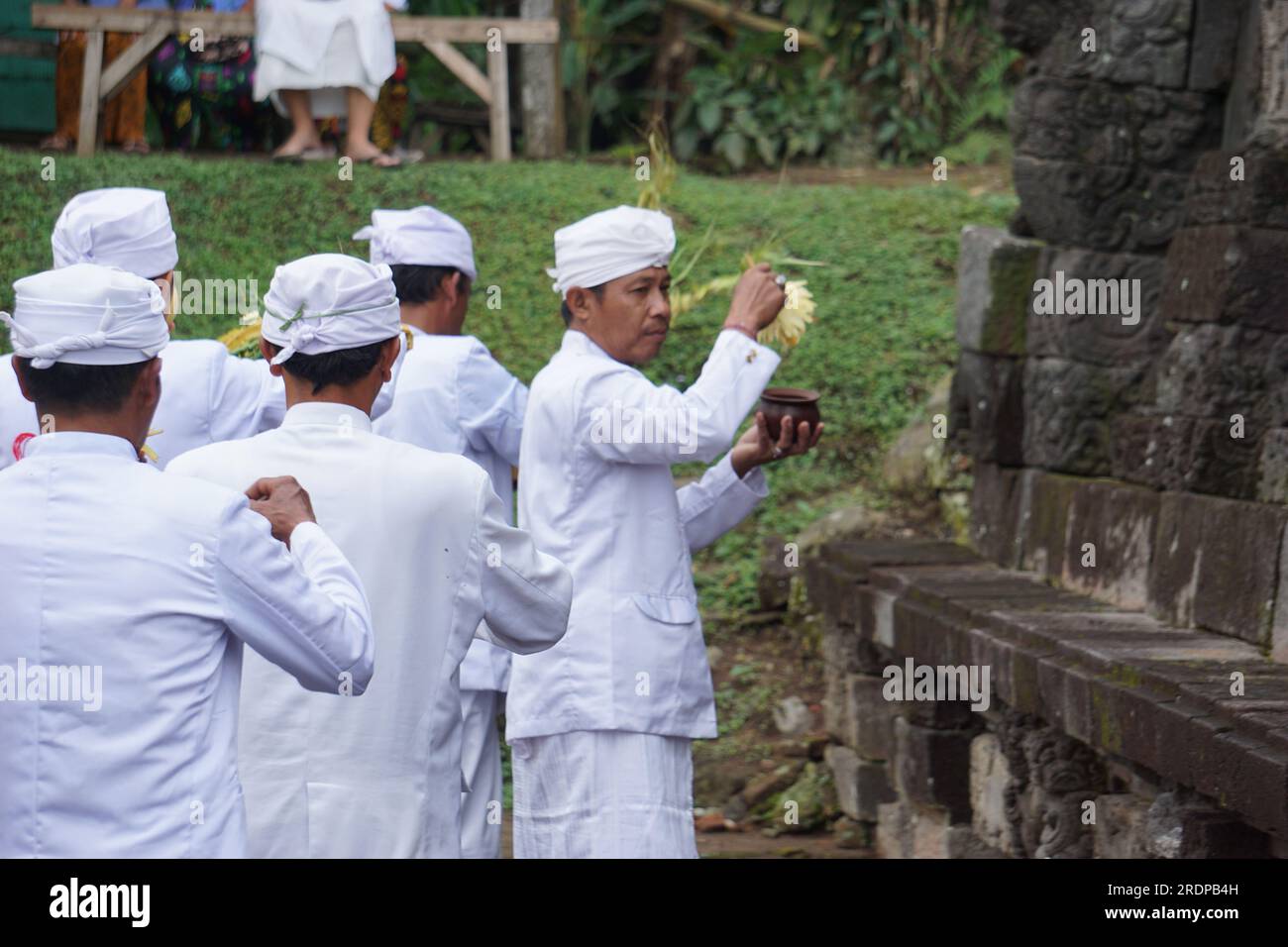 The procession of the Wedar Hayuning Penataran. This ceremony is held ...