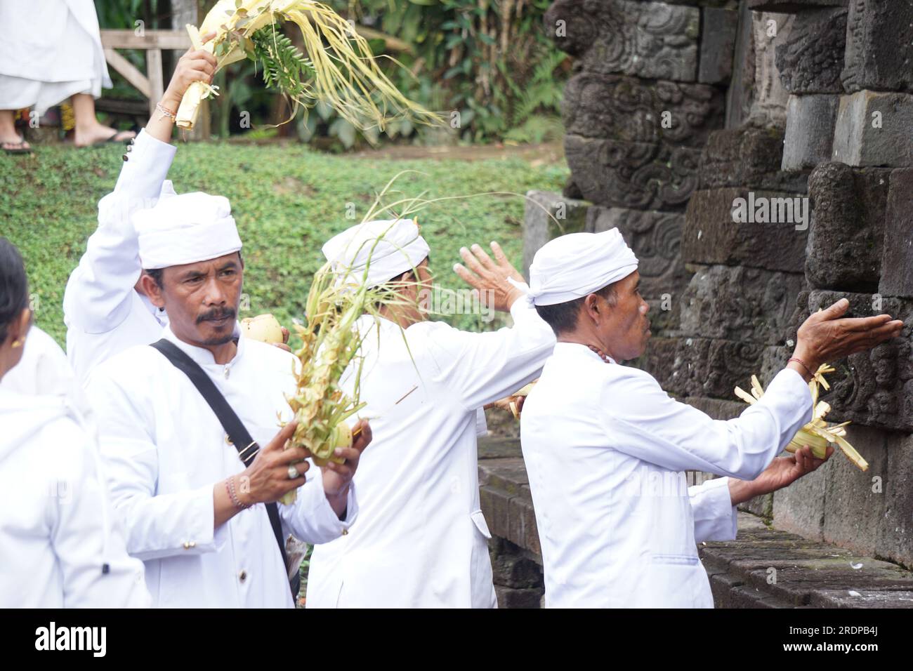 The procession of the Wedar Hayuning Penataran. This ceremony is held ...
