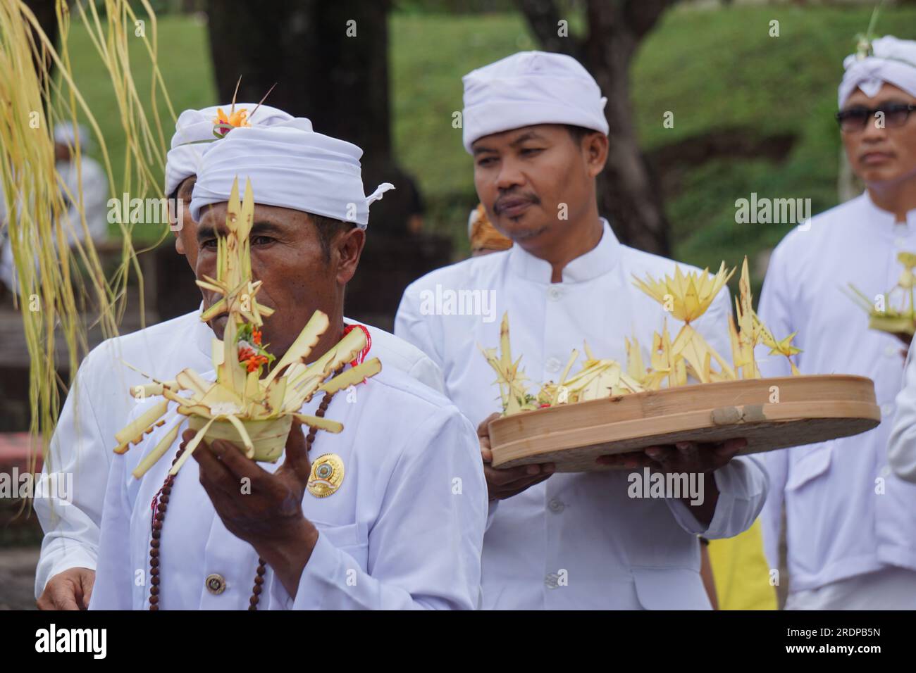 The procession of the Wedar Hayuning Penataran. This ceremony is held ...