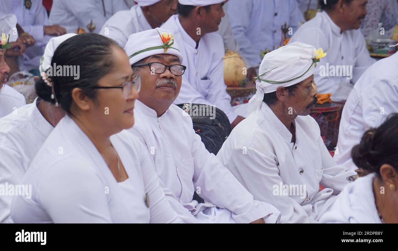 The procession of the Wedar Hayuning Penataran. This ceremony is held ...