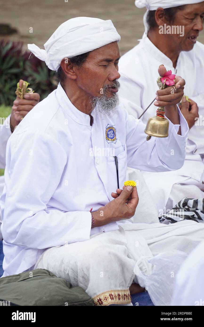 The procession of the Wedar Hayuning Penataran. This ceremony is held ...
