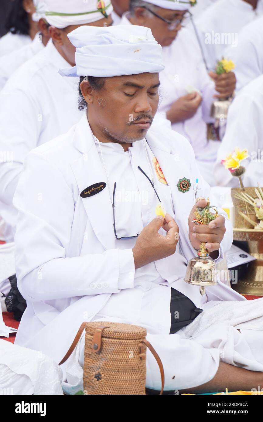The procession of the Wedar Hayuning Penataran. This ceremony is held ...