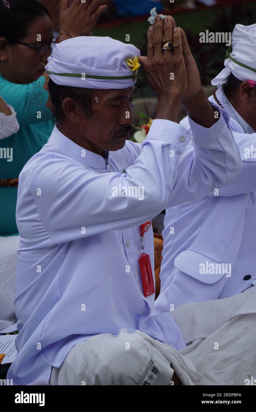 The procession of the Wedar Hayuning Penataran. This ceremony is held ...