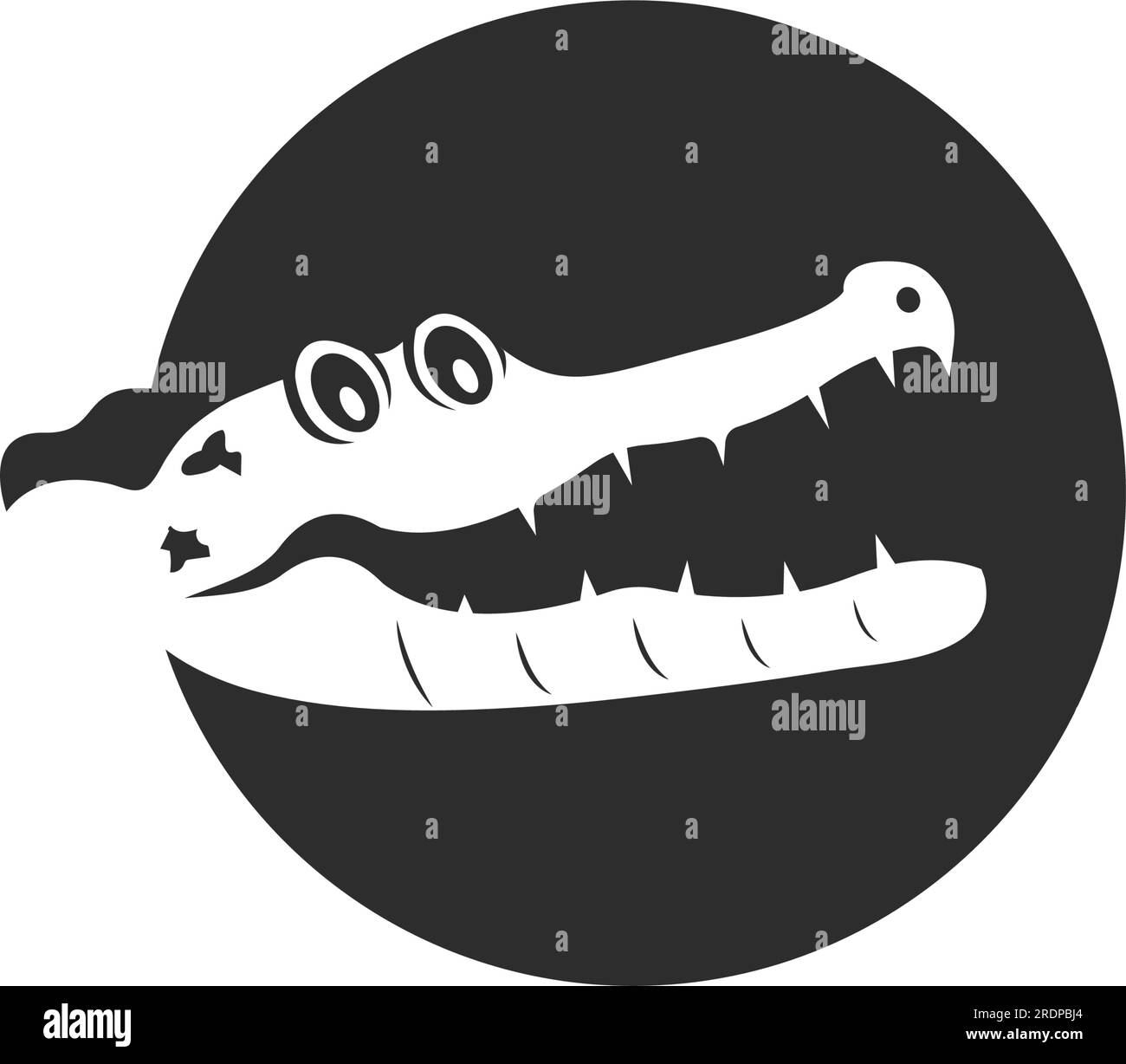 Crocodile Head Silhouette