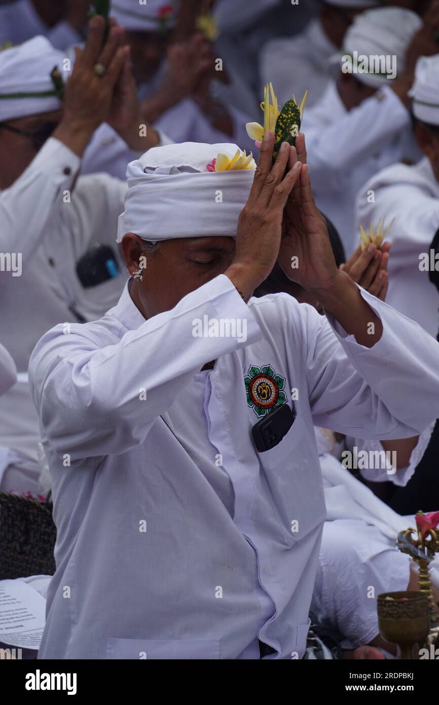 The procession of the Wedar Hayuning Penataran. This ceremony is held ...