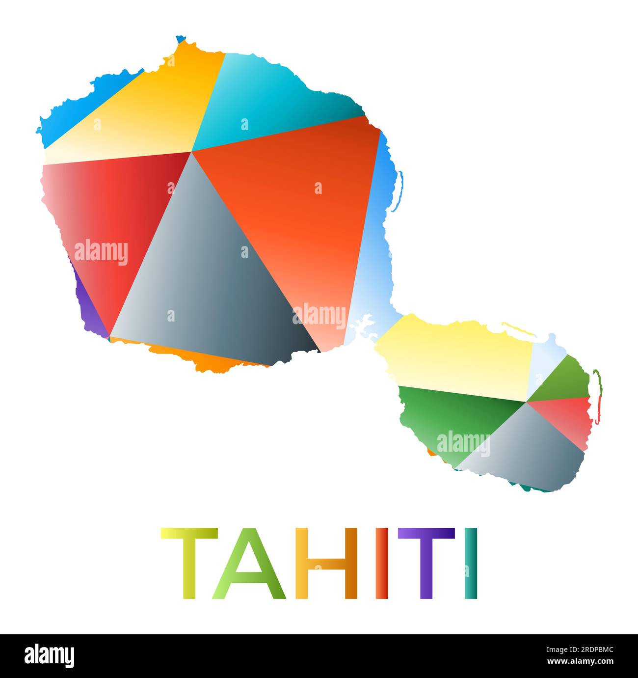 Island tahiti map Stock Vector Images - Alamy