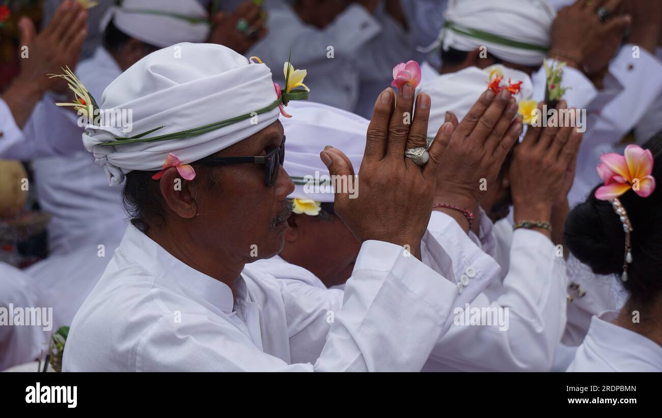 The procession of the Wedar Hayuning Penataran. This ceremony is held ...