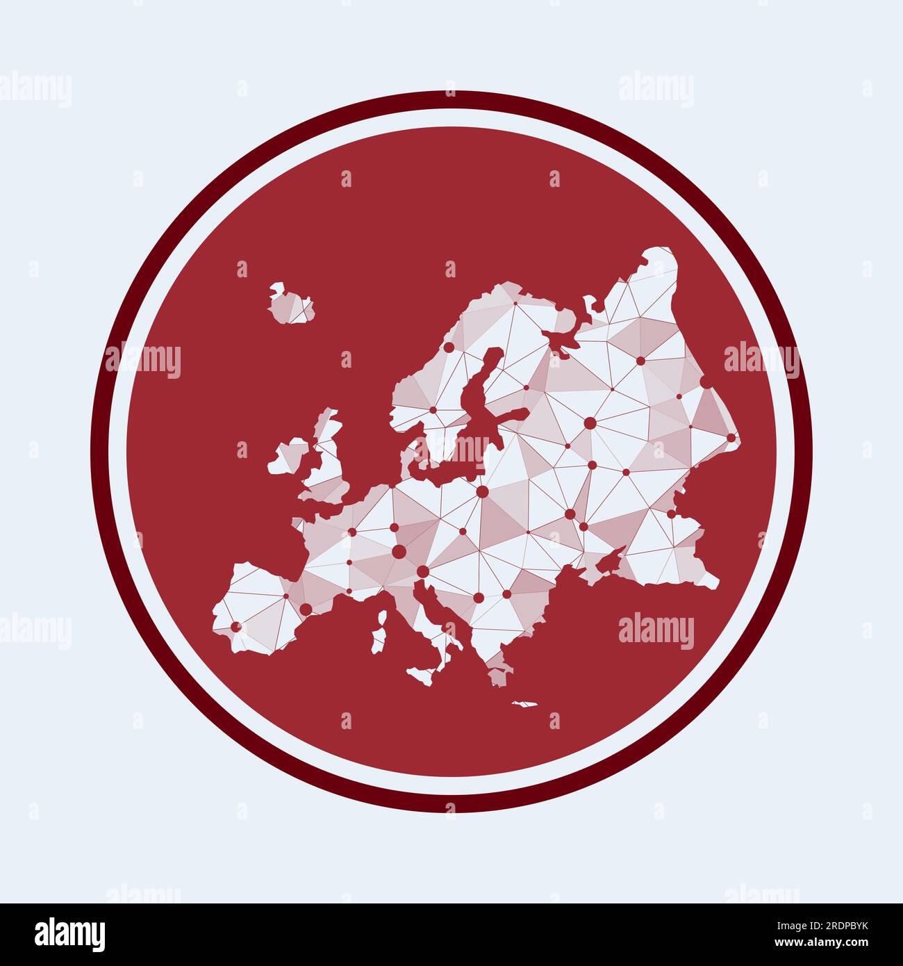 Europe icon round logo Stock Vector Images - Alamy