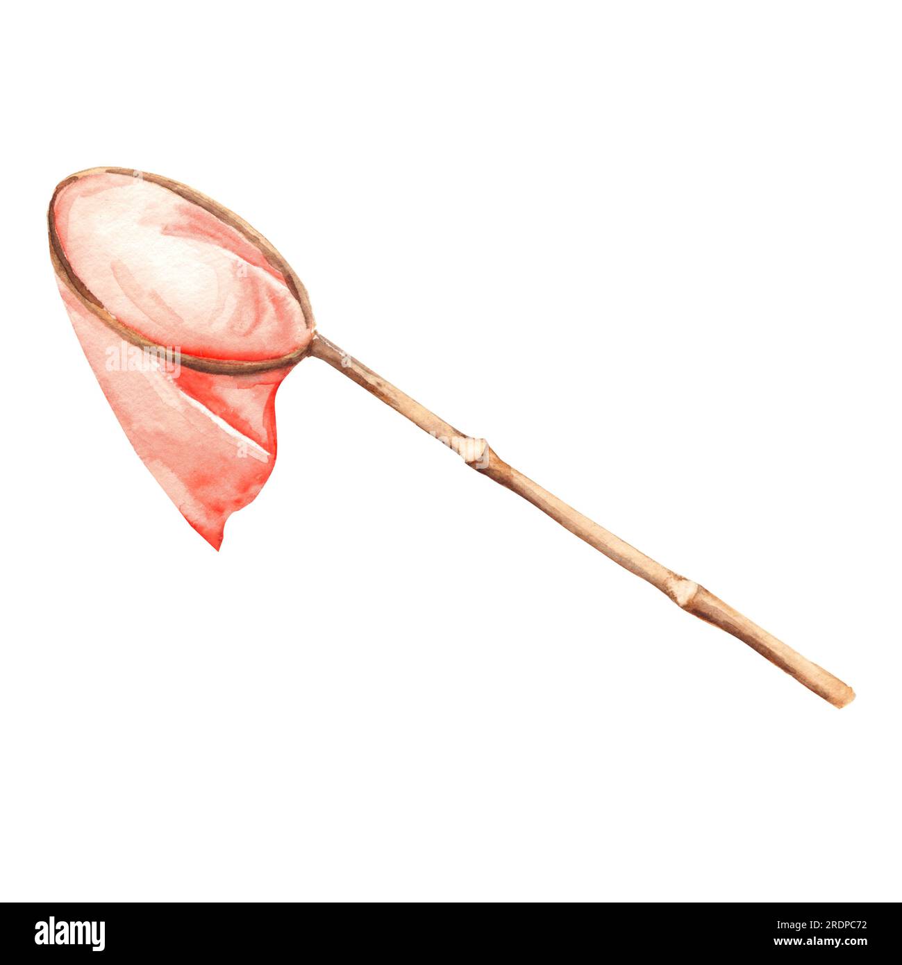 Orange net. Hand painted watercolor illustration isolated on white ...