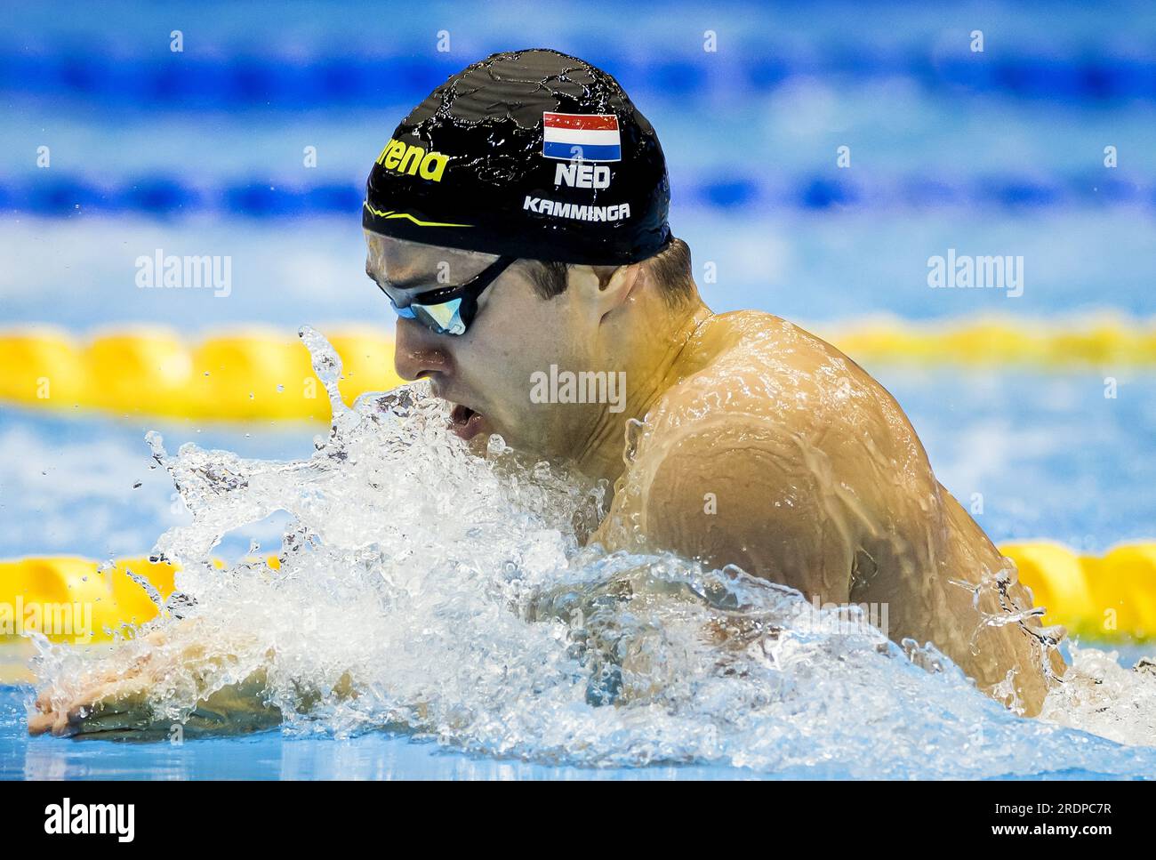 FUKUOKA - Arno Kamminga in action in the 100 breaststroke during the ...