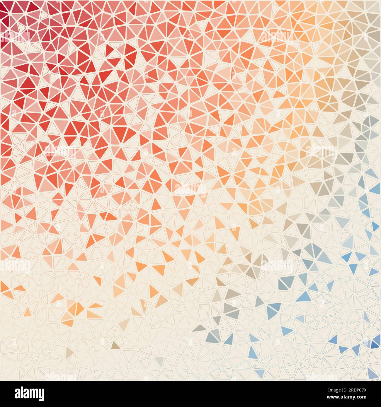 Abstract geometric background. Amazing scattered low poly triangles with colored gradient. Neat ...