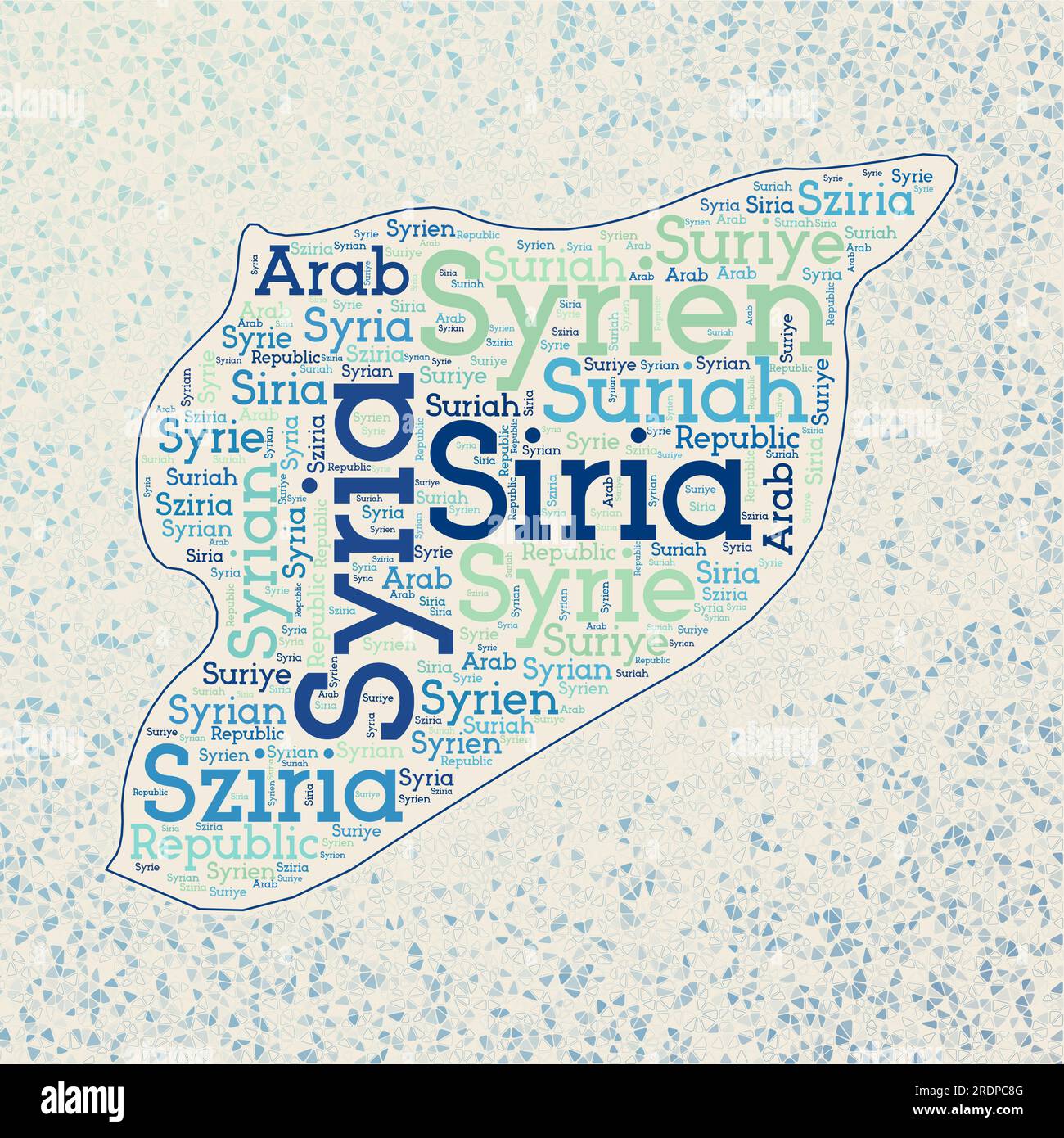 Syria border map hi-res stock photography and images - Alamy