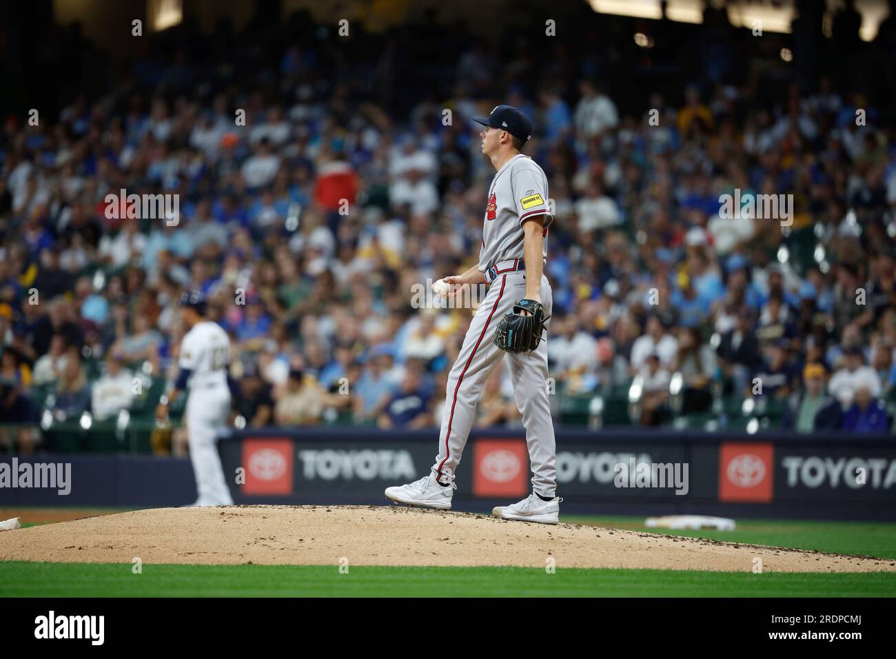 July 22, 2023: Atlanta Braves starting pitcher Allan Winans (72) makes ...