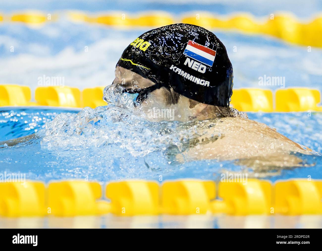 FUKUOKA - Arno Kamminga in action in the 100 breaststroke during the ...