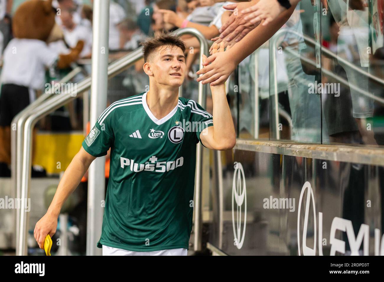 Warsaw, Poland. 21st July, 2023. Filip Rejczyk of Legia seen during the ...