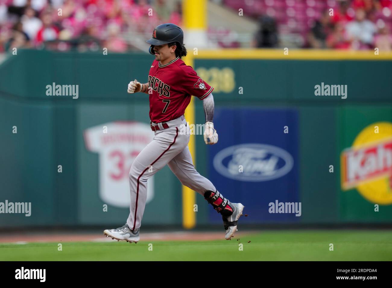 Arizona Diamondbacks' Corbin Carroll runs the bases after hitting a ...