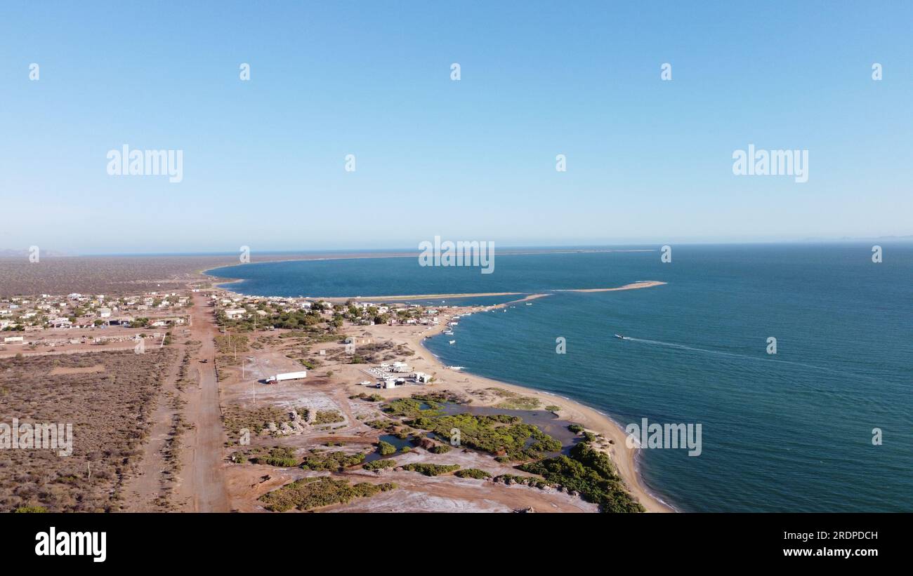 PHOTOGRAPHY WITH DRONE IN PUNTA CHUECA SONORA MEXICO Stock Photo - Alamy