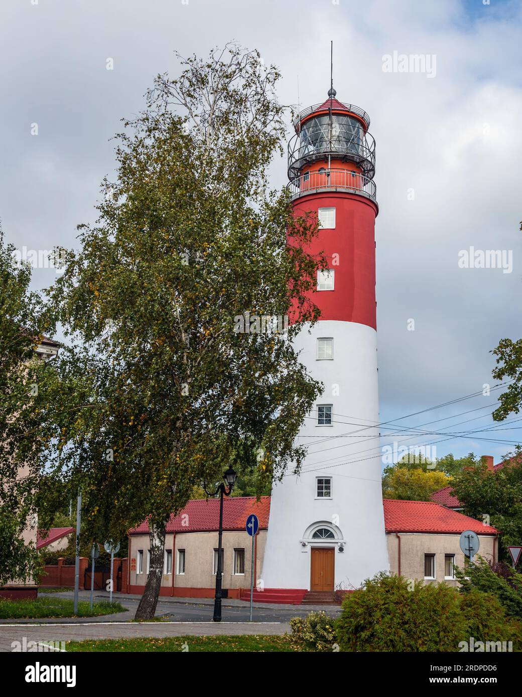 Old lighthouse in Baltiysk. Kaliningrad region. Russia Stock Photo - Alamy