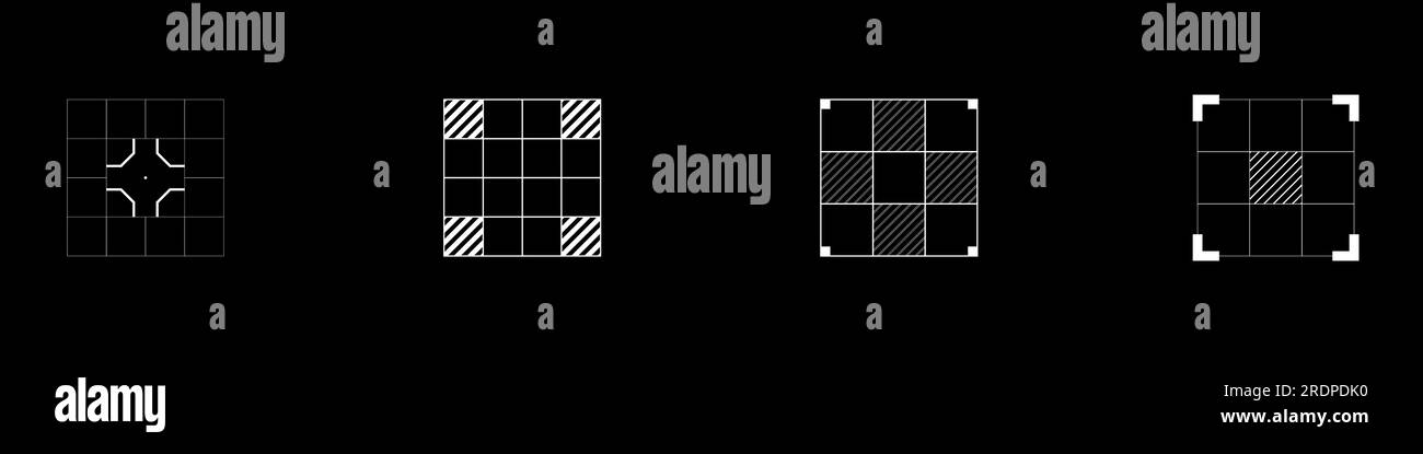 A pack of GUI futuristic rectangle elements Stock Vector Image & Art ...