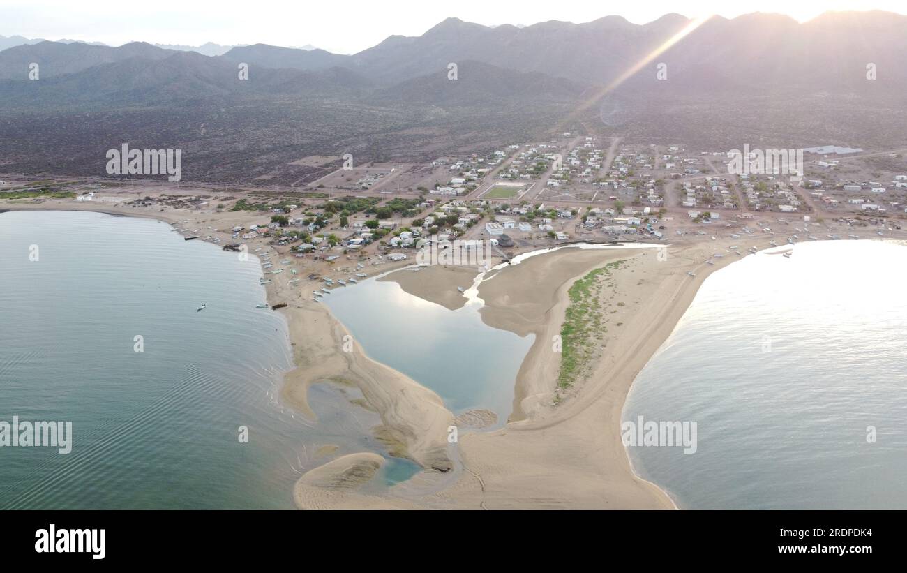 PHOTOGRAPHY WITH DRONE IN PUNTA CHUECA SONORA MEXICO Stock Photo - Alamy